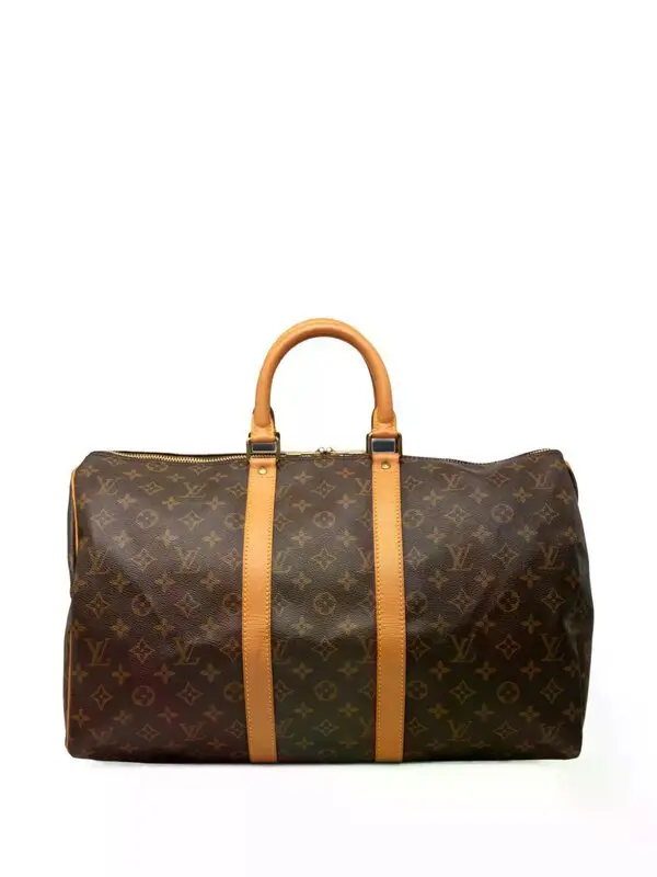 LOUIS VUITTON 1992 Monogram Keepall 45 Travel Bag - Brown