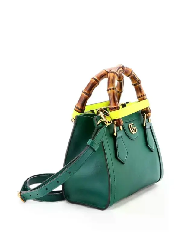 Gucci Diana Mini Tote Bag With Bamboo Handle - Green