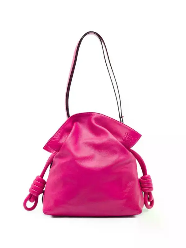 Loewe Medium Nappa Flamenco Knot Shoulder Bag - Pink