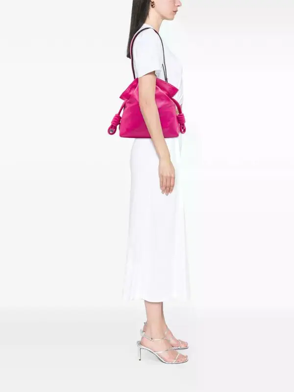 Loewe Medium Nappa Flamenco Knot Shoulder Bag - Pink