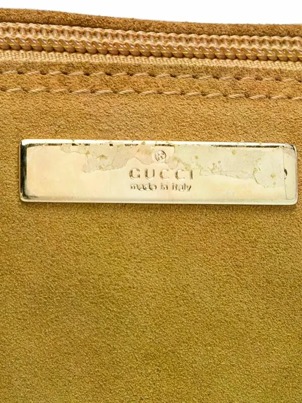 Gucci Suede Boat Shoulder Bag - Brown