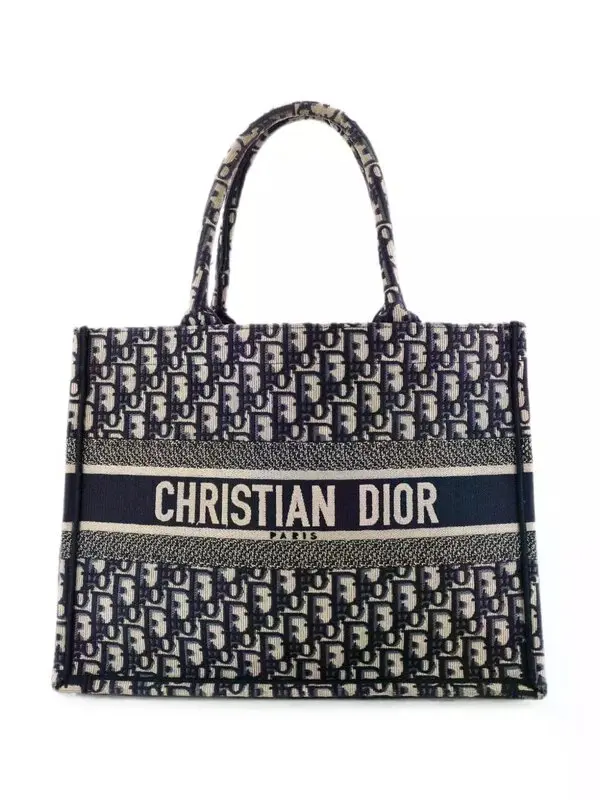 Dior Book Oblique Canvas Medium Tote Bag