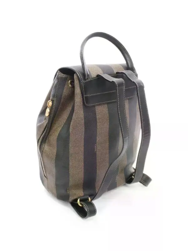 Fendi 2000s Pequin Striped Backpack