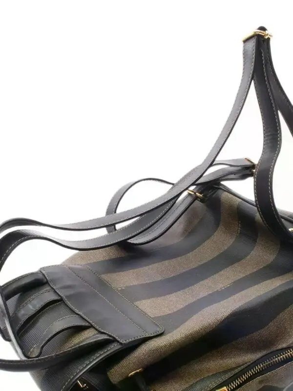 Fendi 2000s Pequin Striped Backpack