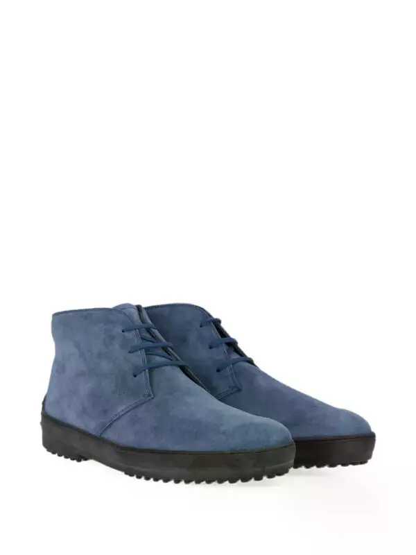 TOD'S Lace-up Suede Ankle Desert Boots