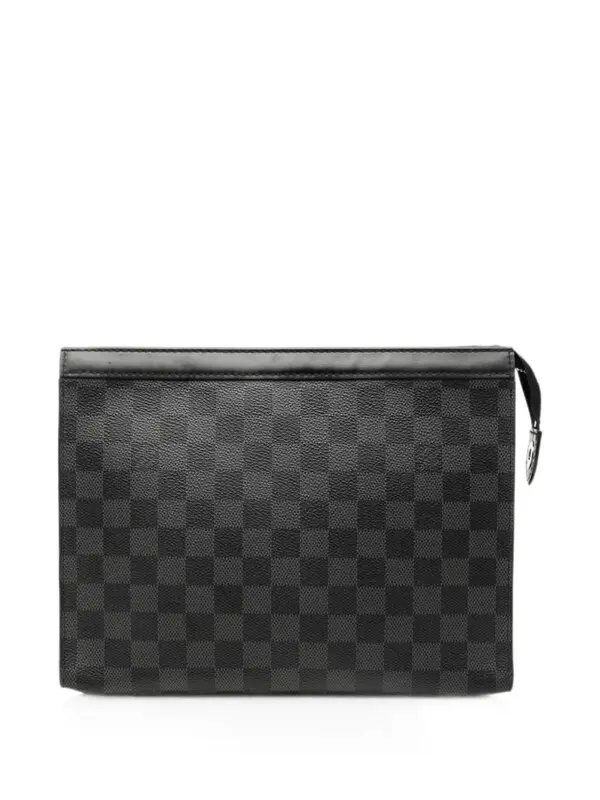 LOUIS VUITTON Damier Graphite Pochette Voyage Mm Clutch Bag