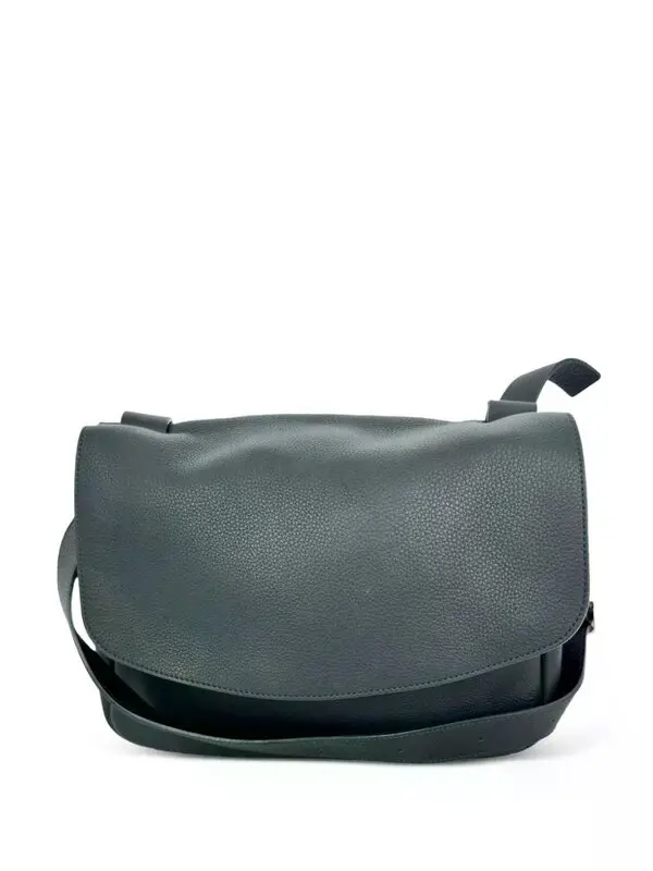 THE ROW Mail Shoulder Leather Bag - Green