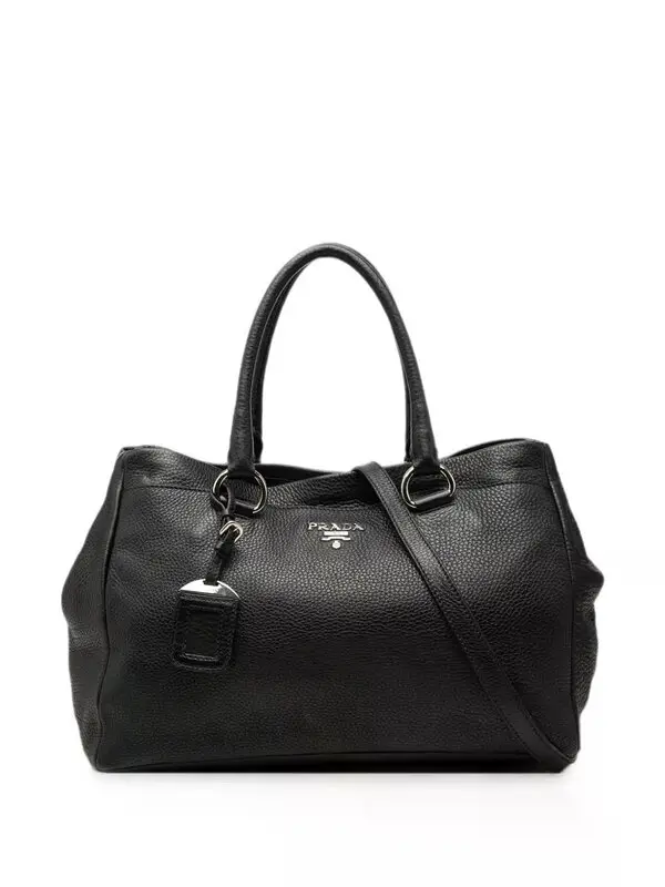 Prada Vitello Daino Convertible Tote Satchel