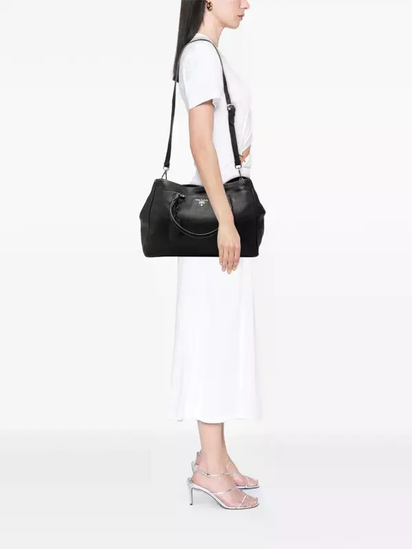 Prada Vitello Daino Convertible Tote Satchel