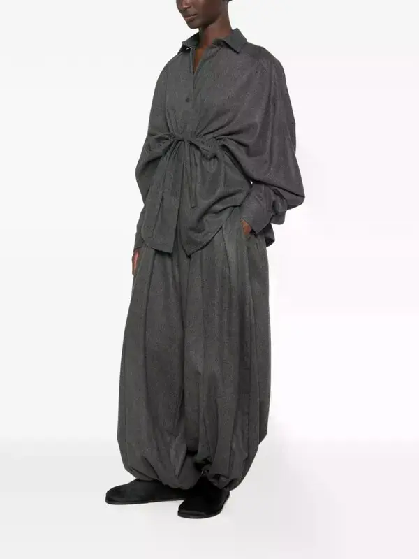 THELATEST Pleated Balloon-hem Wide-leg Pants