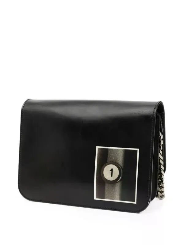 Burberry Small Smooth Calfskin Bambi Tb Crossbody Bag - Black