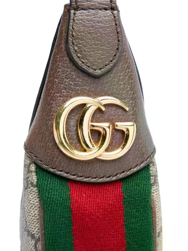 Gucci 2016-2026 Mini Gg Supreme Web Ophidia Shoulder Bag