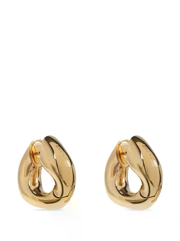 Balenciaga Eisa Xs Earrings In Shiny - Gold