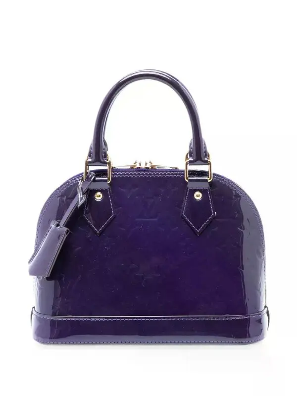 LOUIS VUITTON 2016 Monogram Vernis Alma Bb Satchel