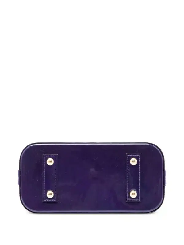 LOUIS VUITTON Monogram Vernis Alma Bb Satchel - Purple