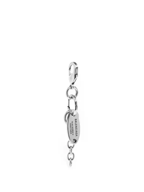 Balenciaga Everyday Chain Earrings In Antique - Silver