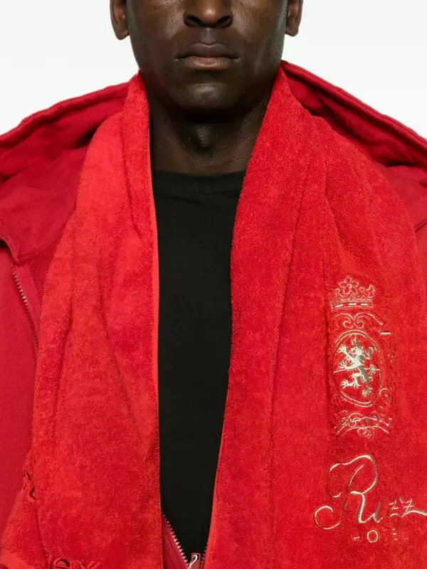 PROTOCOL INDEX Terry Graphic-print Zip-up Sweatshirt