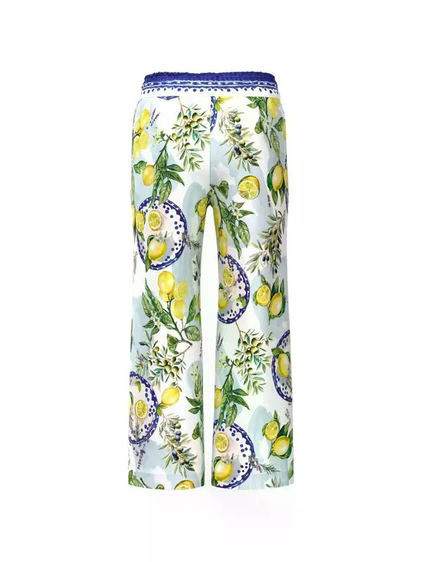 MARCCAIN Washington Lemon-print Palazzo Pants