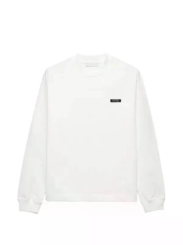 Prada Long-sleeved Cotton T-shirt