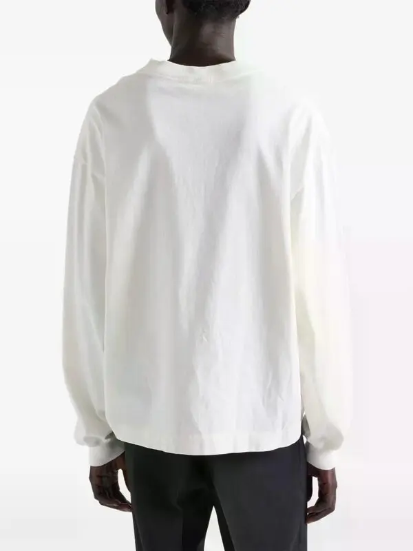 Prada Long-sleeved Cotton T-shirt