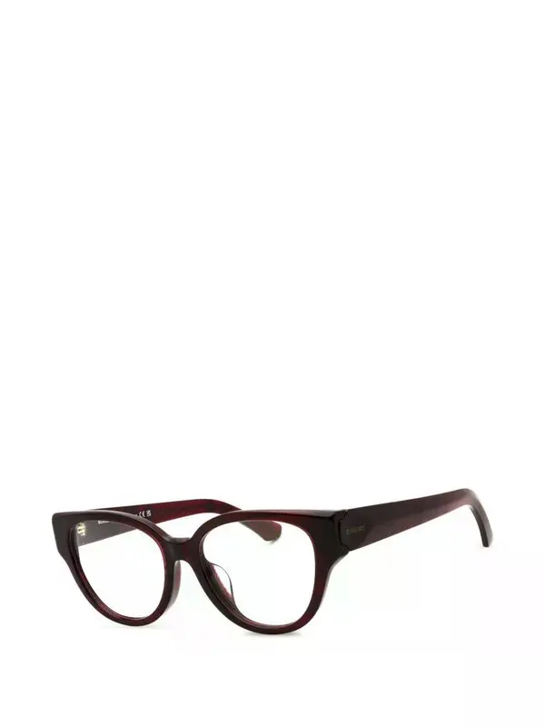 Burberry Round Full-rim Check- Frame Glasses