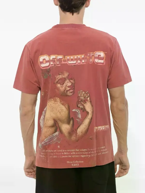 Off-White Logo-print Bacchus-print T-shirt