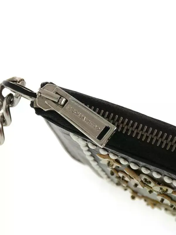 Dsquared2 Sequin-embellished Chain-link Wallet