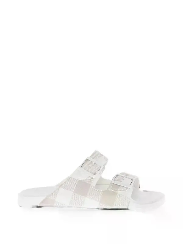 Woolrich Checked Double-buckle Sandals
