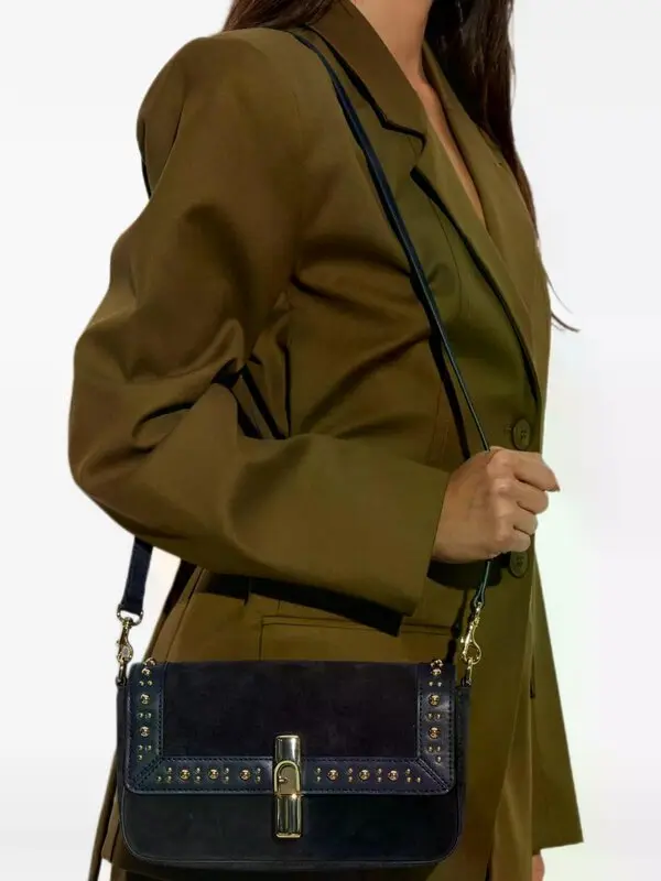 Furla Iride Studded Shoulder Bag - Blue