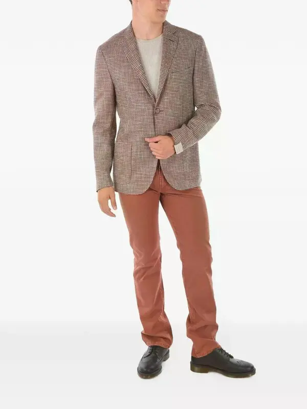 Corneliani Pied-de-poule Single-breasted Blazer
