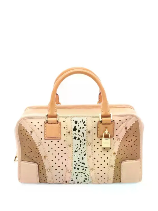 Loewe 2010s Amazona 28 Perforated Tote Bag