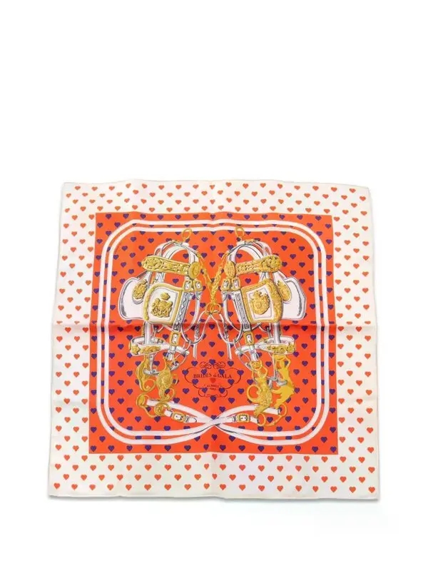 Hermès 2020s Brides De Gala Love Scarf - White