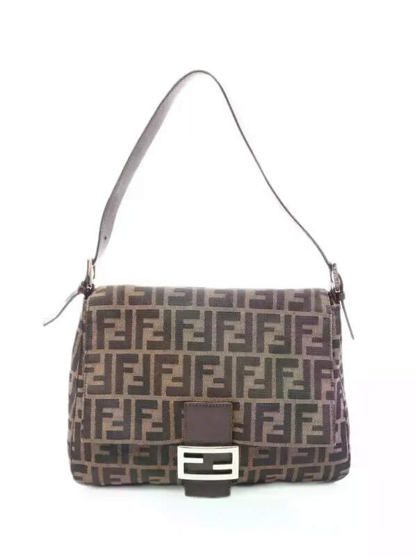 Fendi 2000s Mamma Baguette Shoulder Bag - Brown