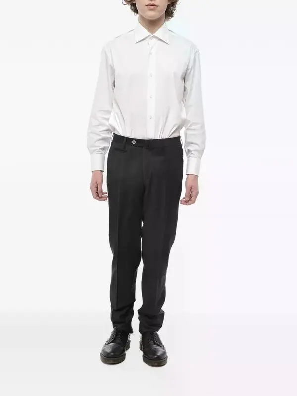 Corneliani Textured Virgin Wool Trousers
