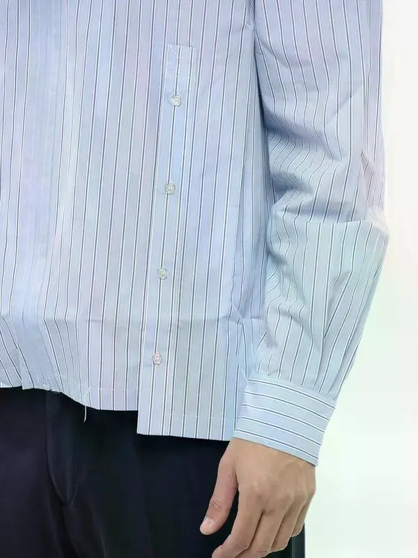 John Richmond Striped Zip-fastening Shirt