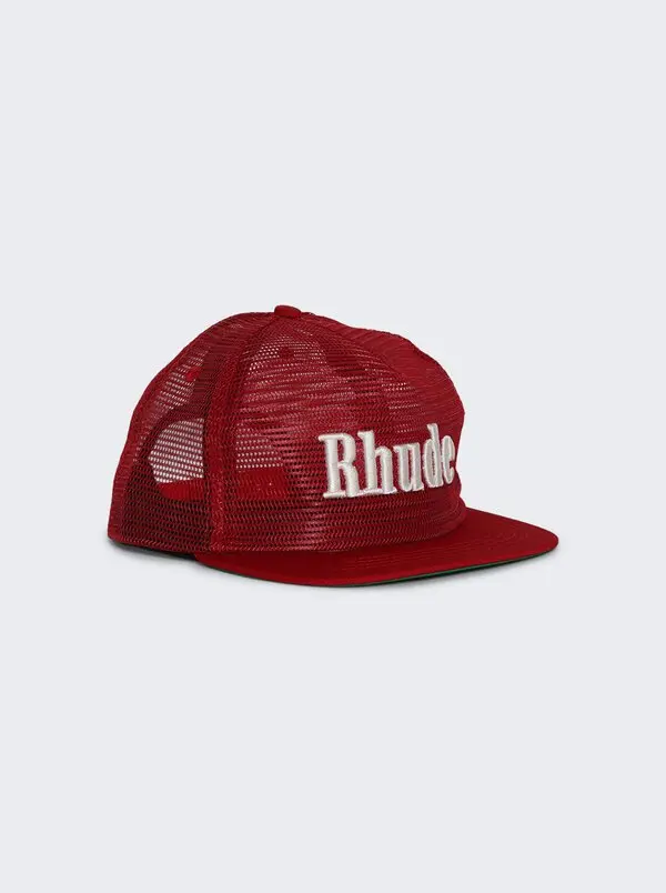 Rhude Logo Mesh Hat - Red