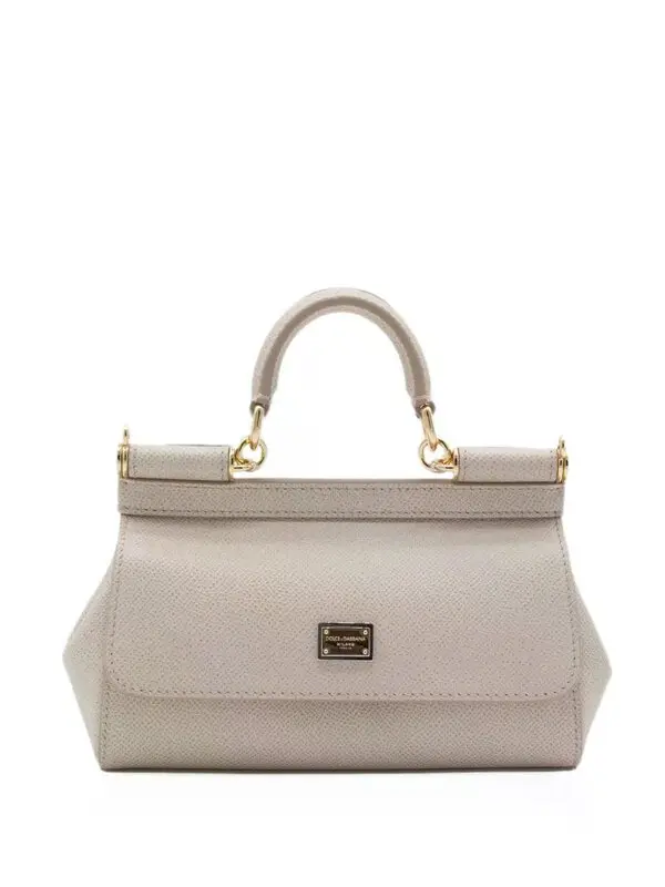 Dolce & Gabbana Mini Sicily Handbag In Dauphine Calfskin - Pink