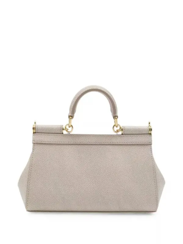 Dolce & Gabbana Mini Sicily Handbag In Dauphine Calfskin - Pink