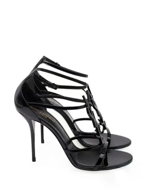 Saint Laurent Cassandra Patent Leather Sandals