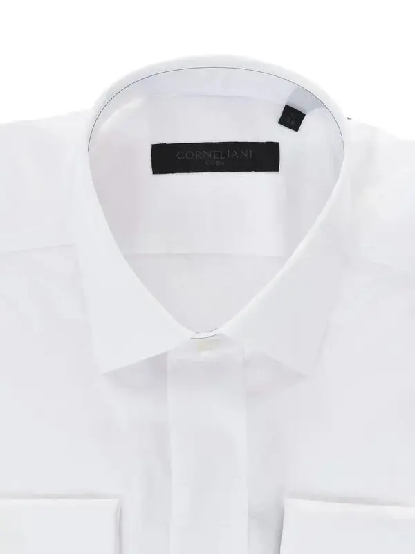 Corneliani Concealed-placket Poplin Shirt