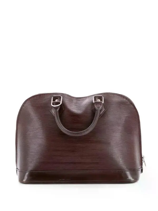 LOUIS VUITTON Epi Leather Alma Pm Satchel - Brown