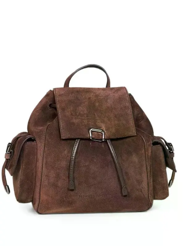 Brunello Cucinelli Suede Sartorial Backpack