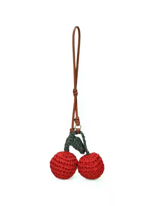 COACH Cherries Crocheted Bag Charm