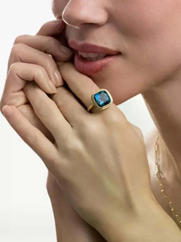 Goshwara Manhattan London Blue Topaz Ring - Gold