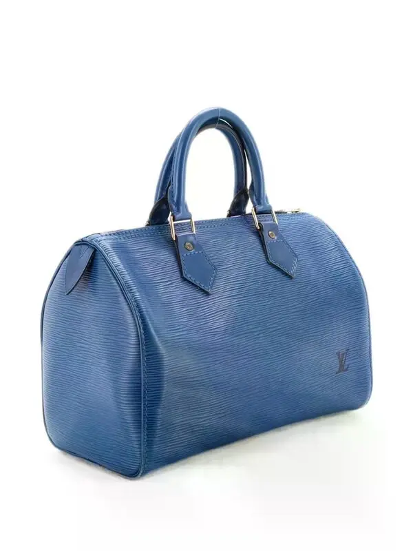 LOUIS VUITTON Speedy Handbag Epi Leather 25 Satchel - Blue