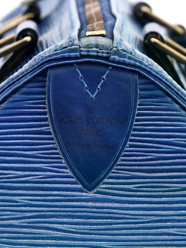 LOUIS VUITTON Speedy Handbag Epi Leather 25 Satchel - Blue