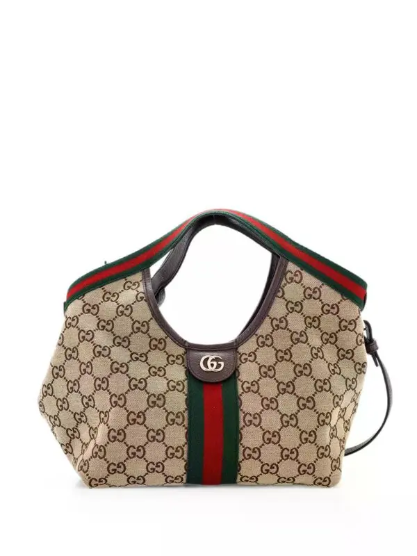 Gucci Giglio Gg Canvas Small Tote Bag