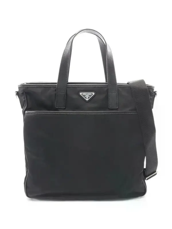 Prada 2000s Tessuto Saffiano Business Bag