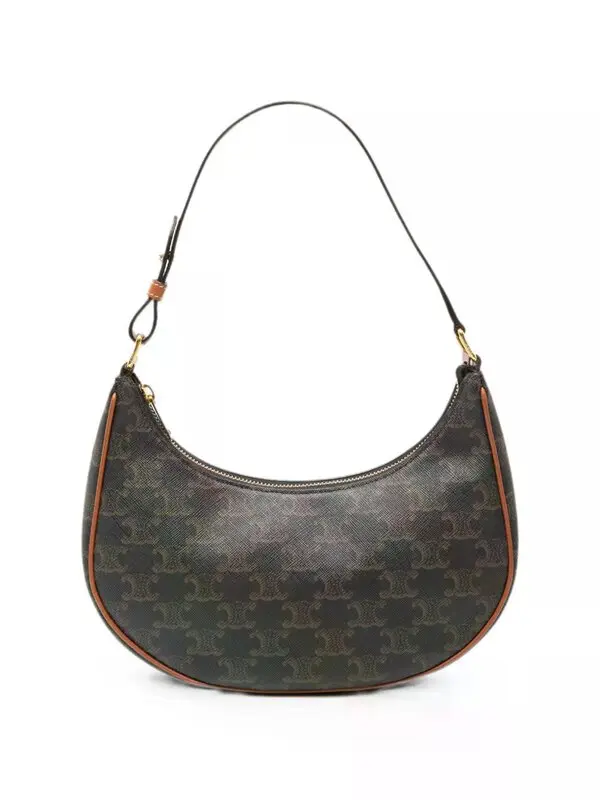 Celine 2021 Triomphe Coated Canvas Ava Shoulder Bag