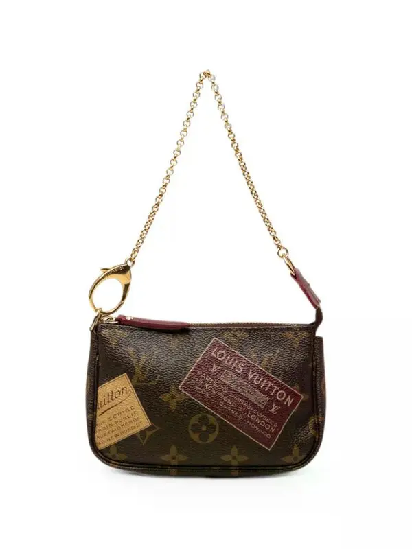 LOUIS VUITTON 2009 Monogram Trunks & Bags Mini Pochette Accessoires Handbag - Brown